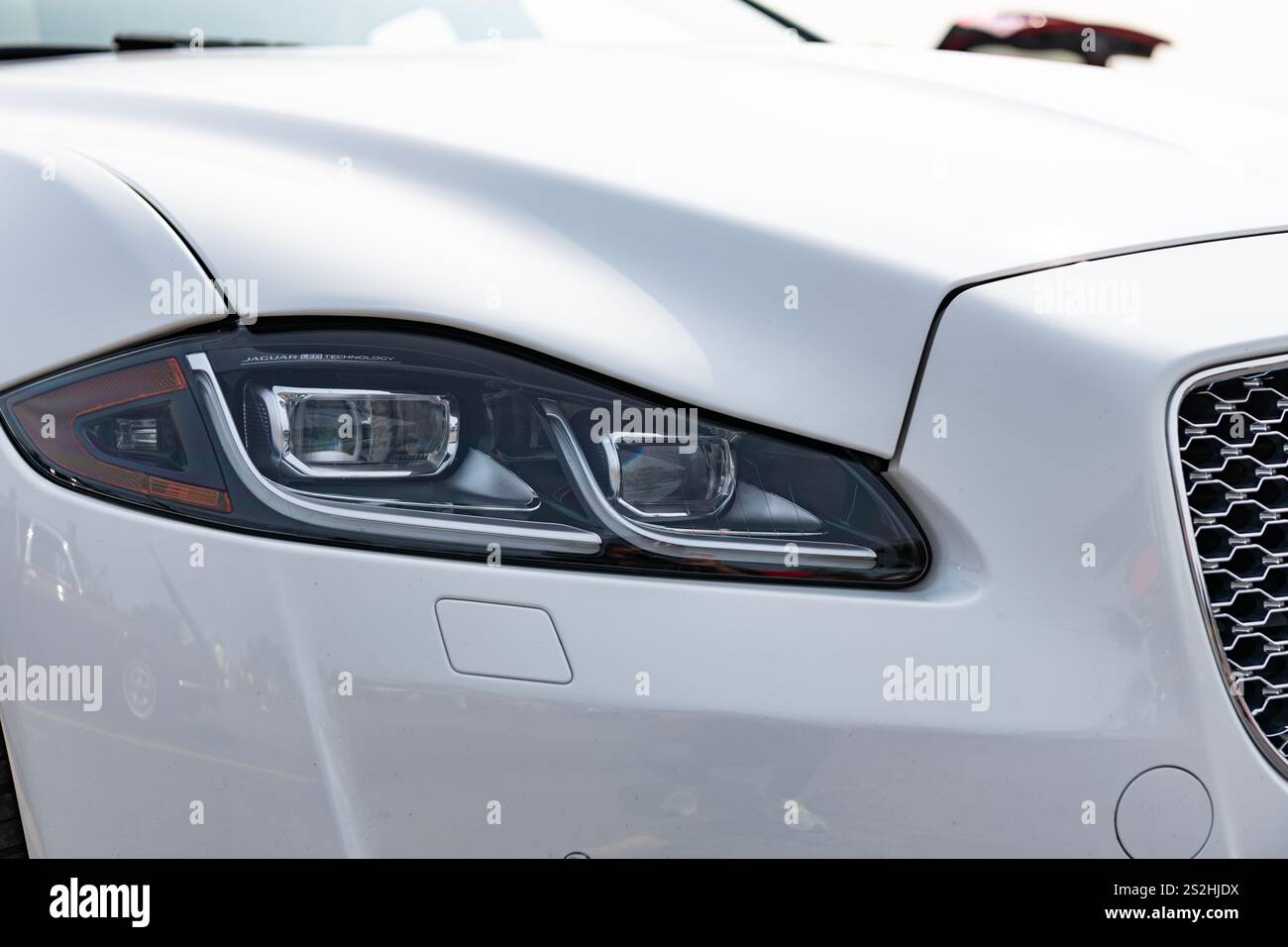 Chicago, Illinois, USA - September 08, 2024: Jaguar XJ X351 vehicle ...