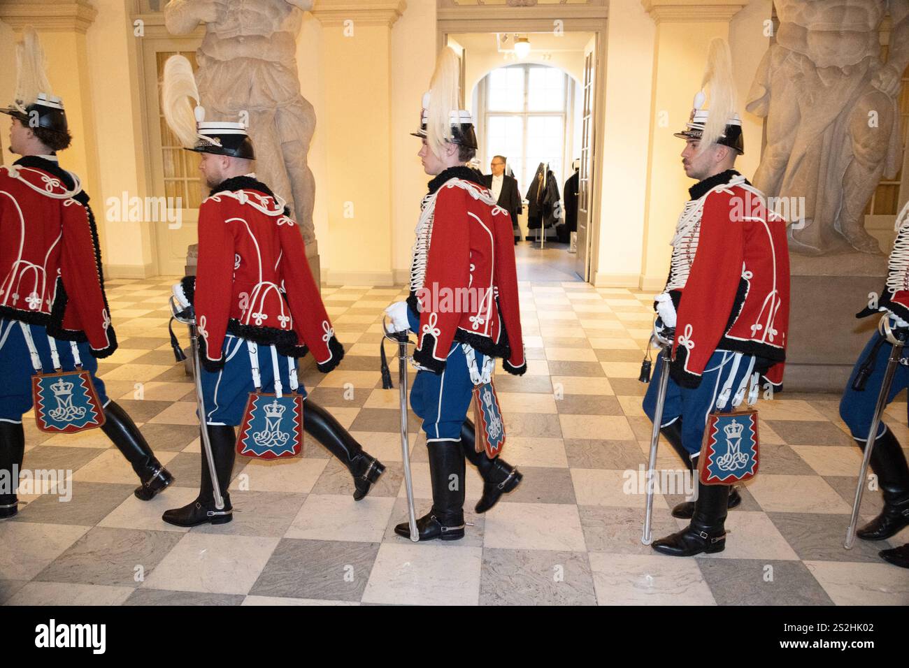 Guard Hussar Regiment during at the New Years levee for officers from ...