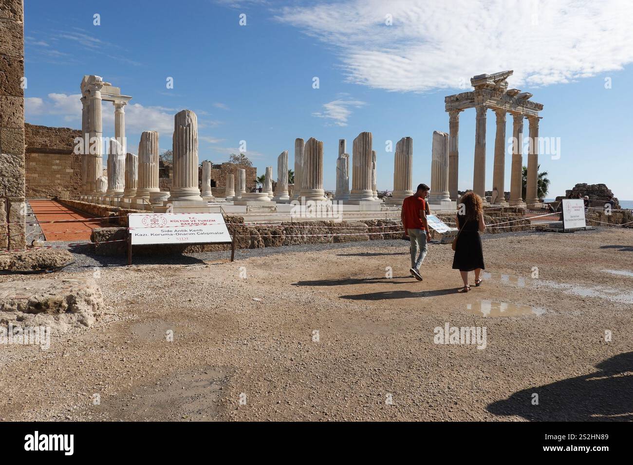 Temple of Apollo, Side, Antalya Stock Photo - Alamy