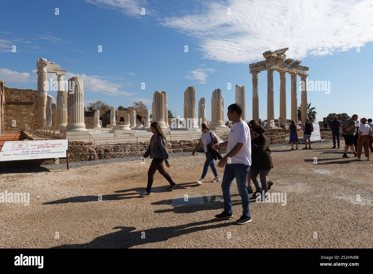Temple of Apollo, Side, Antalya Stock Photo - Alamy