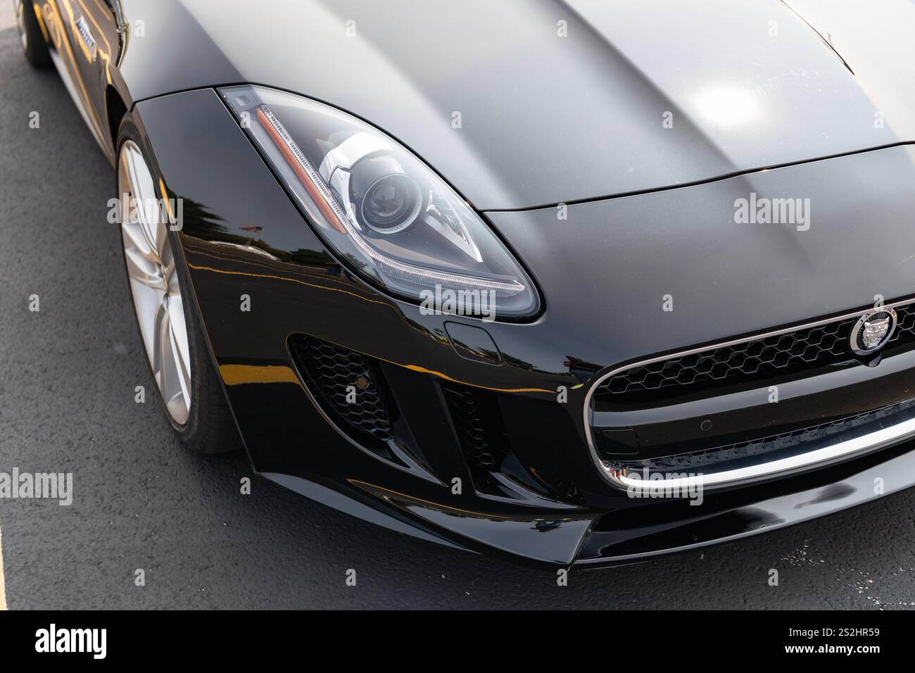 Chicago, Illinois, USA - September 08, 2024: Jaguar F-TYPE S v8 AWD ...