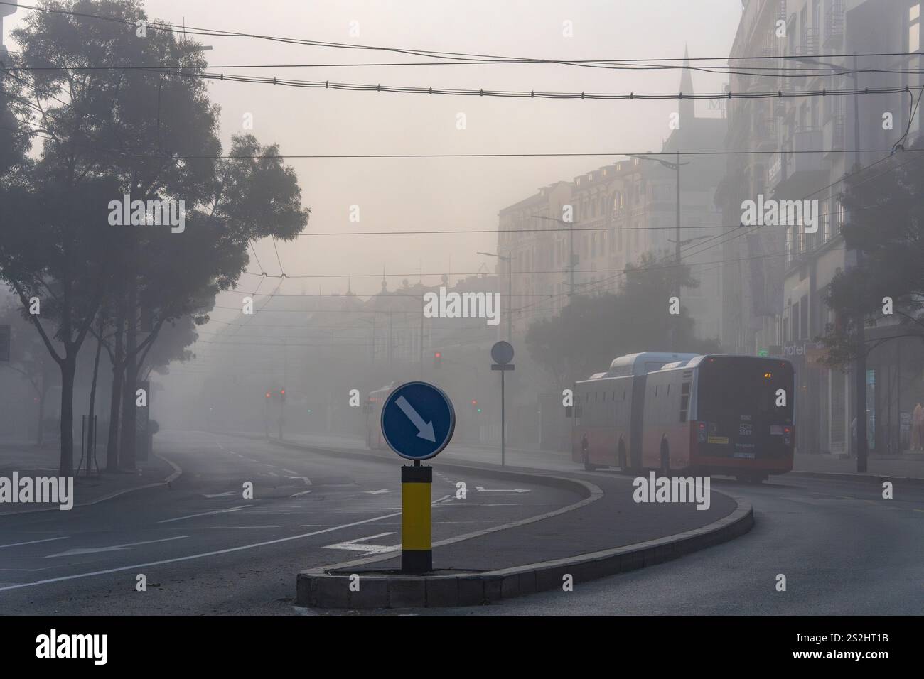 Photo of a public transportation bus in Terazije square in Belgrade ...