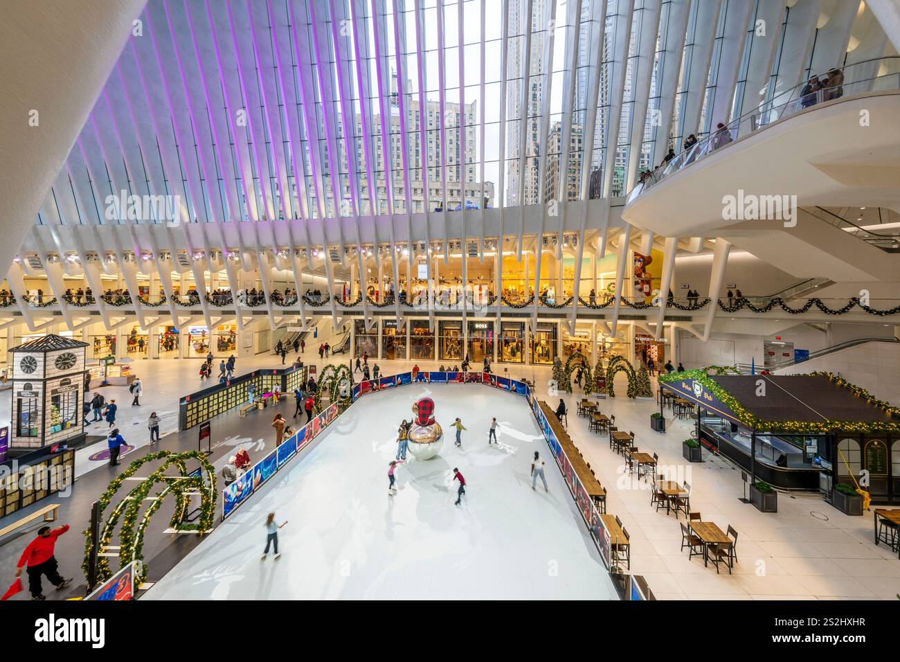 Oculus World Trade Center Station With a christmas Market located at ...