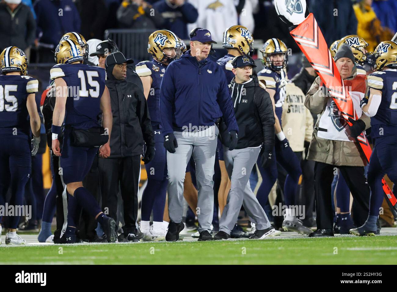 Frisco, Texas, USA. 06th Jan, 2025. Montana State Bobcats head coach ...