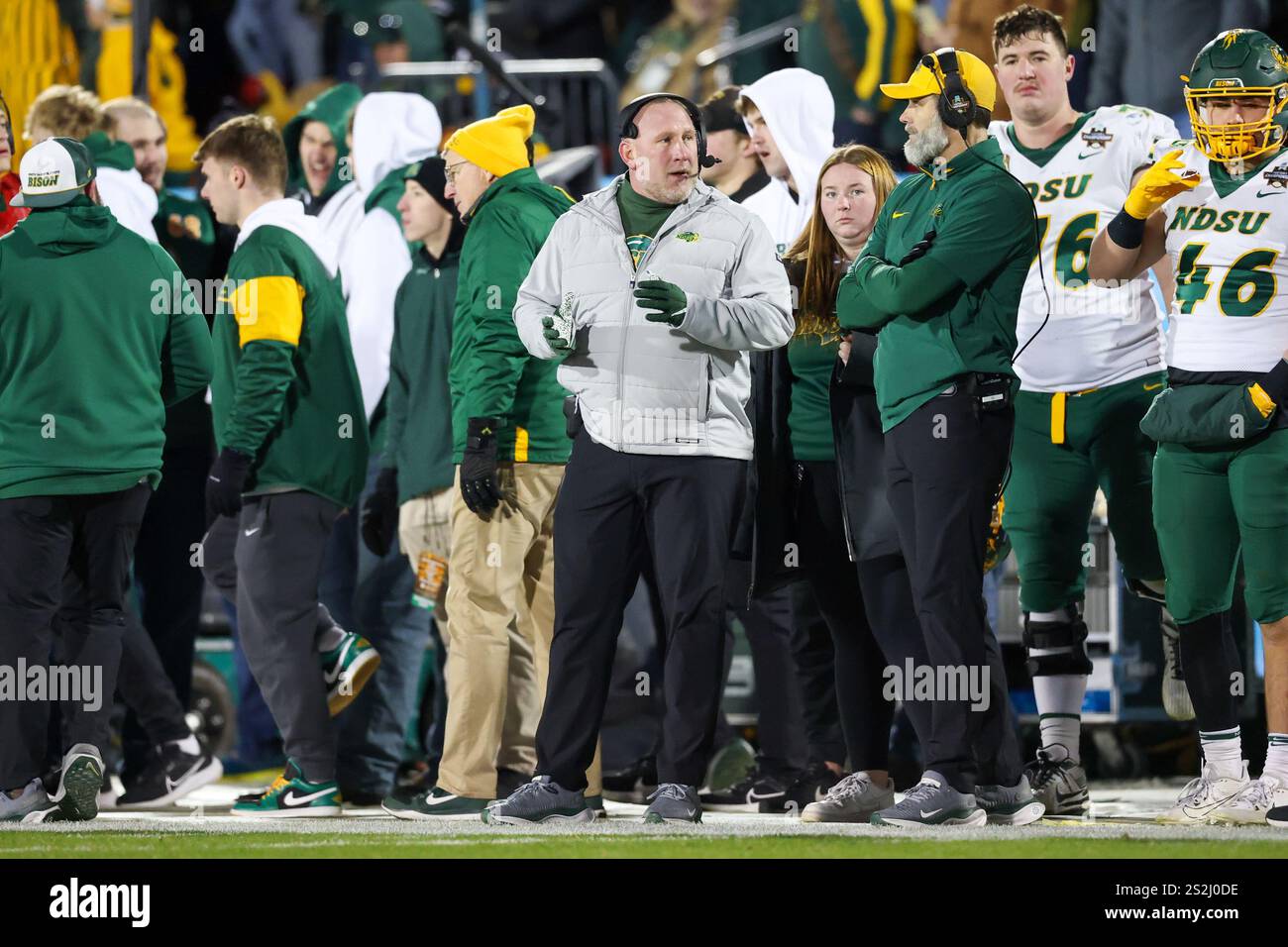 Frisco, Texas, USA. 06th Jan, 2025. North Dakota State Bison head coach ...