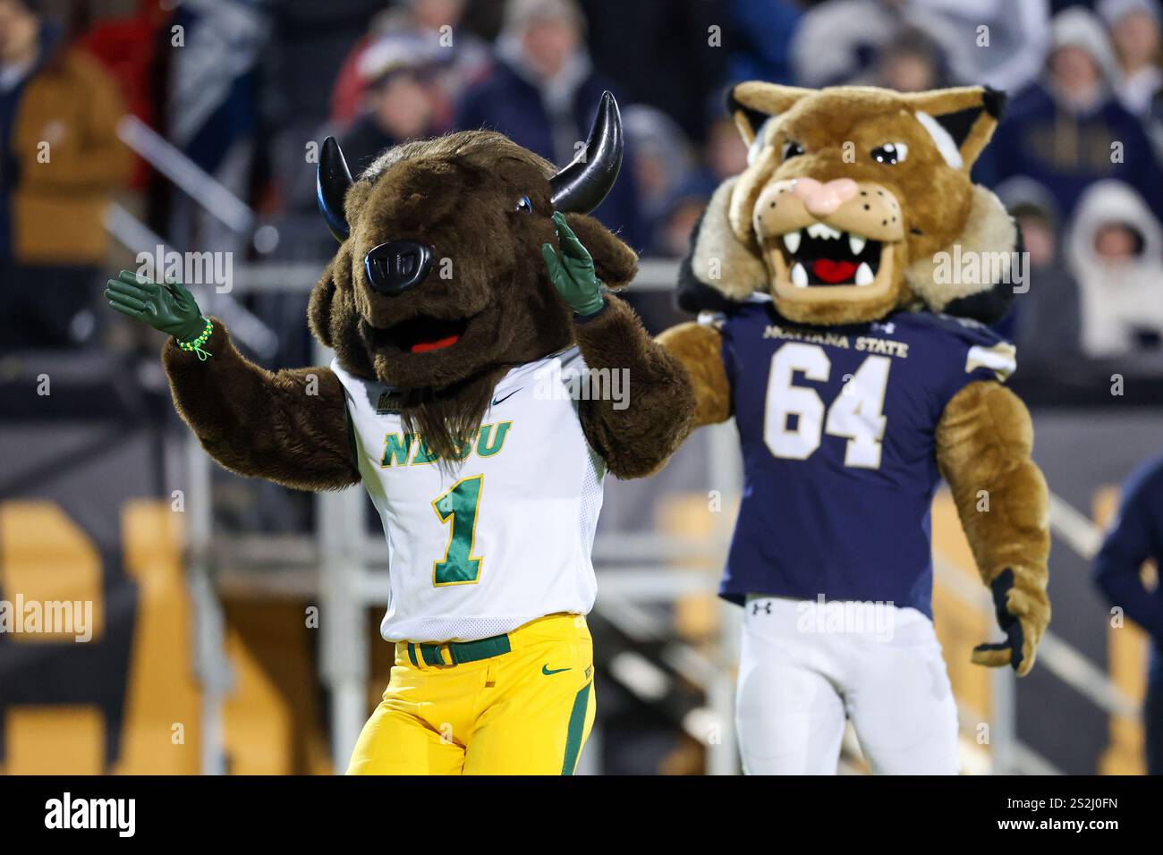 Frisco, Texas, USA. 06th Jan, 2025. The North Dakota State mascot ...