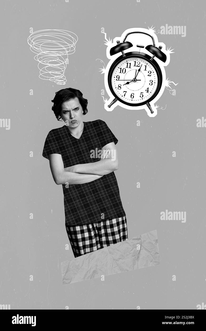 Morning stressed Black and White Stock Photos & Images - Alamy