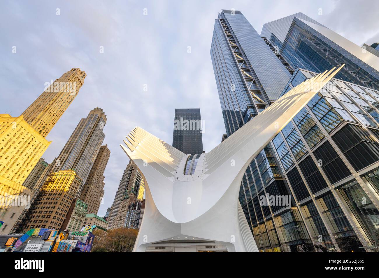 Oculus World Trade Center Station located at the 9/11 Ground Zero ...