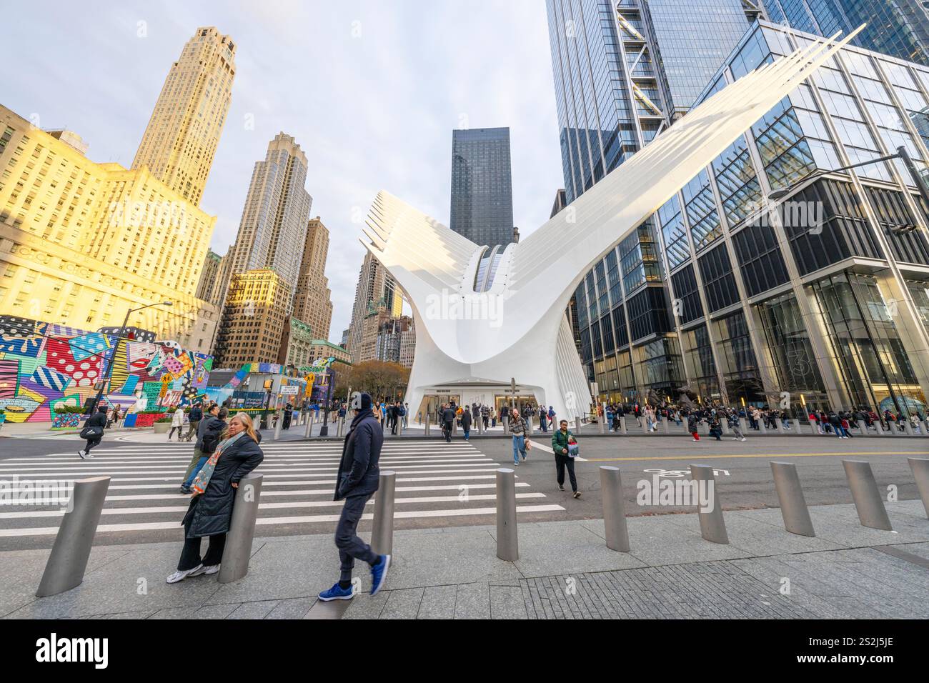 Oculus World Trade Center Station located at the 9/11 Ground Zero ...