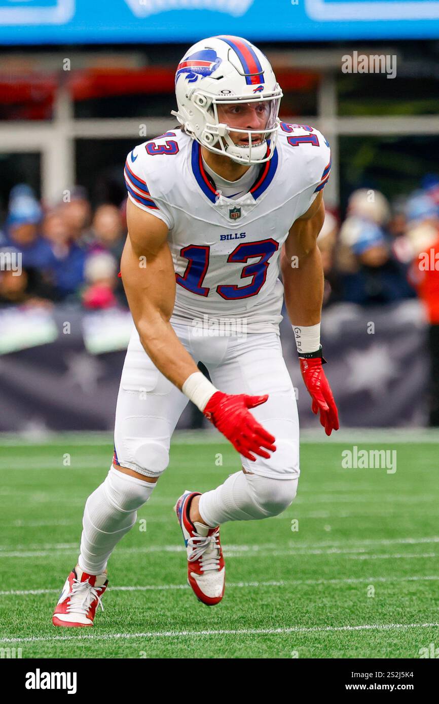 Buffalo Bills wide receiver Mack Hollins (13) runs a route during the ...