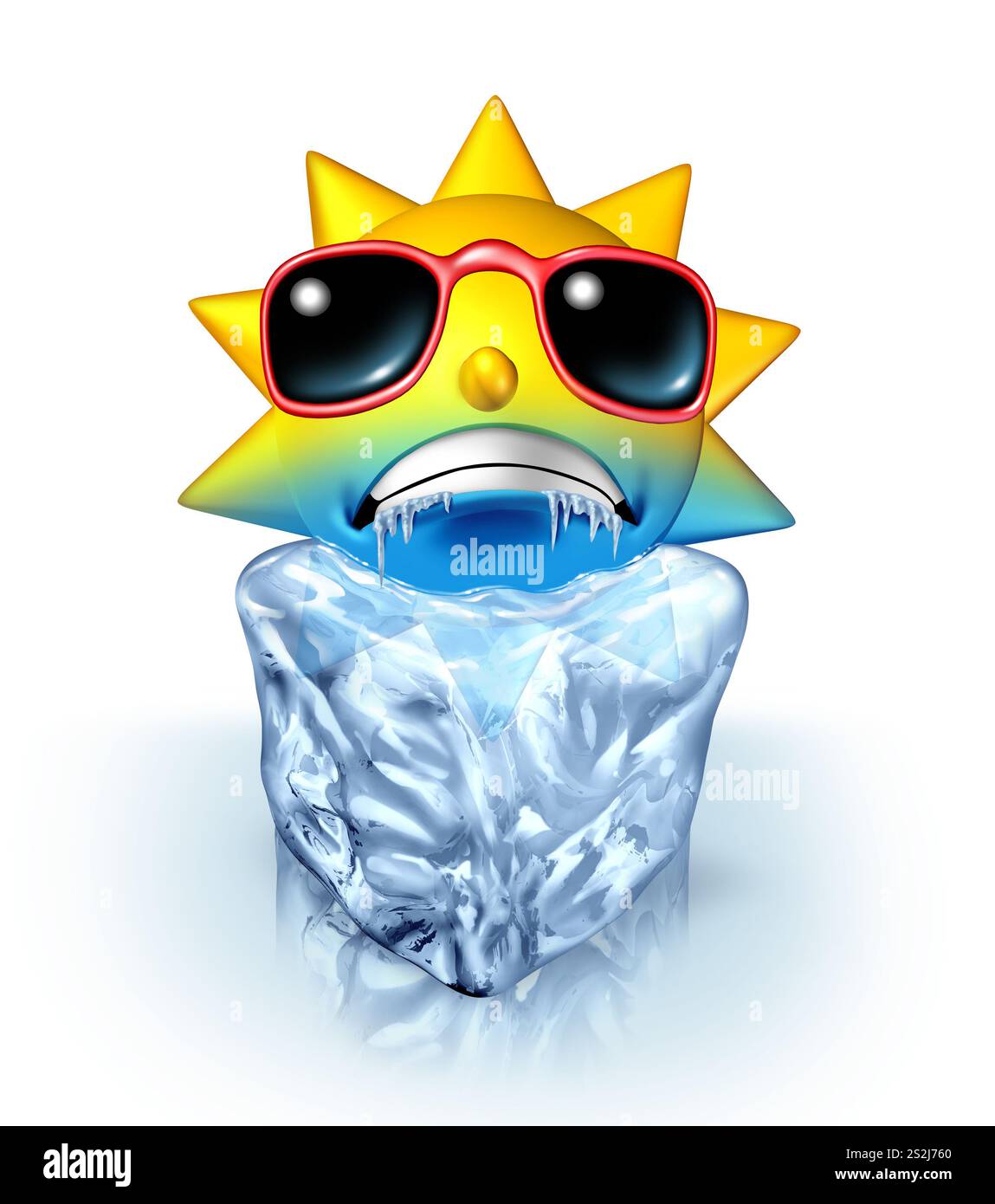 Frozen Cold Weather and Polar Vortex symbol as a large area of low ...