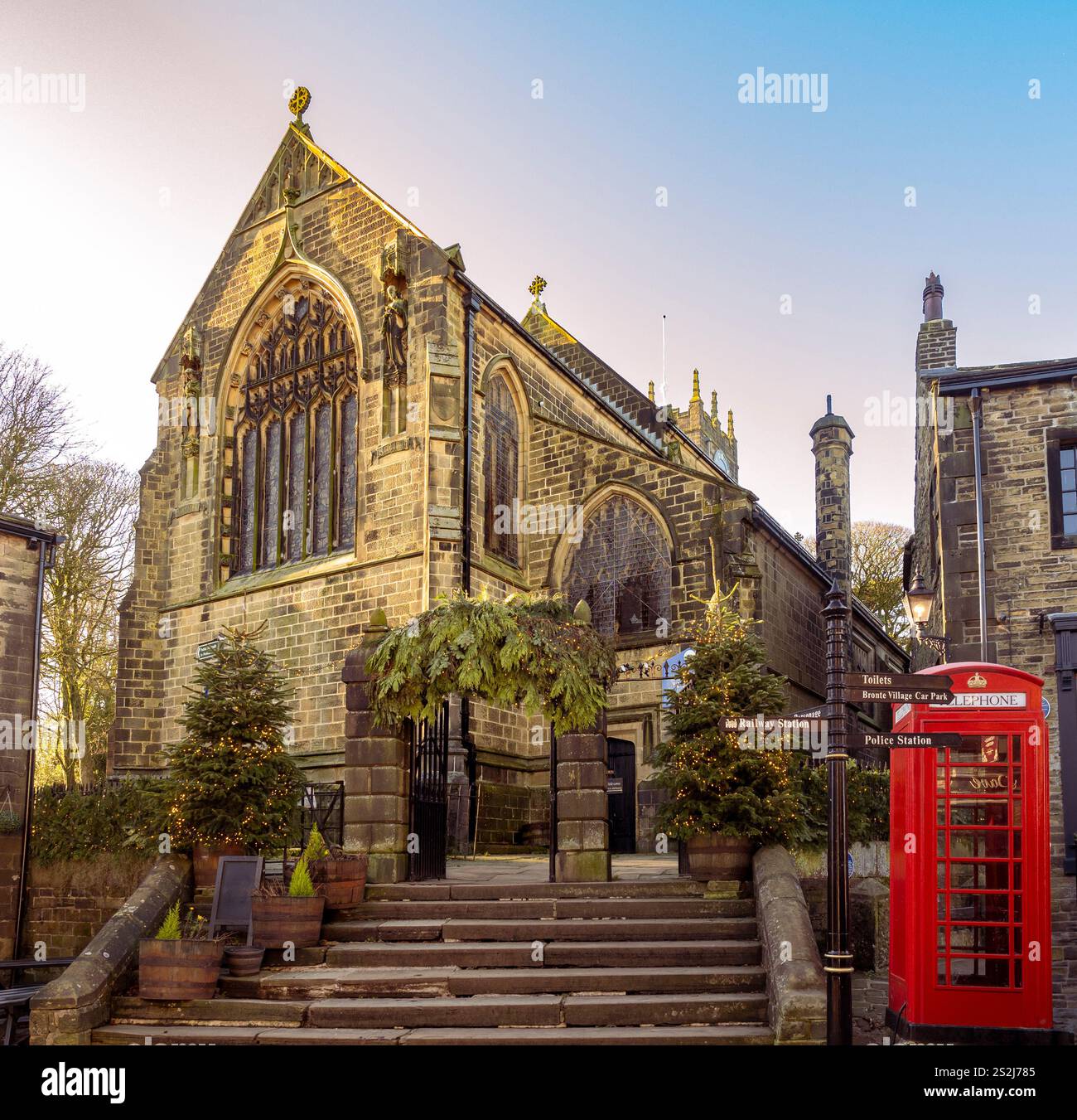 St Michael All Angels Church stands proudly in Haworth, West Yorkshire ...