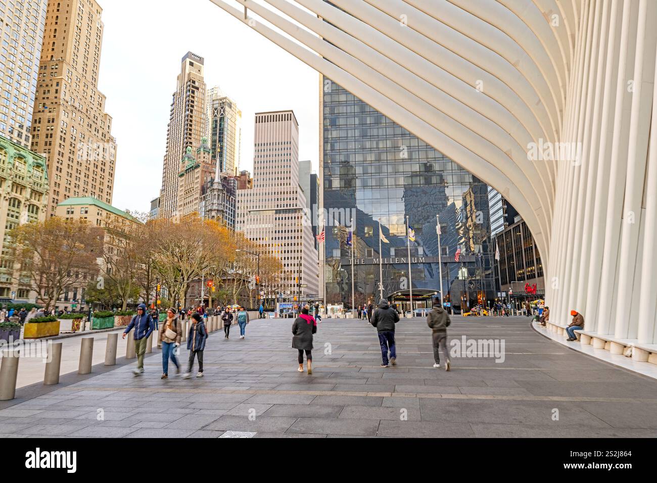 Oculus World Trade Center Station located at the 9/11 Ground Zero ...