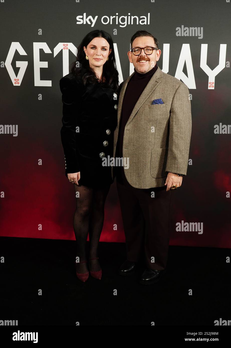 Aisling Bea and Nick Frost attending the UK premiere of Get Away, at ...