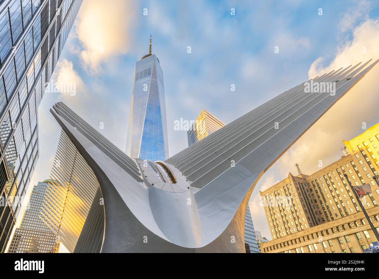 Oculus World Trade Center Station located at the 9/11 Ground Zero ...
