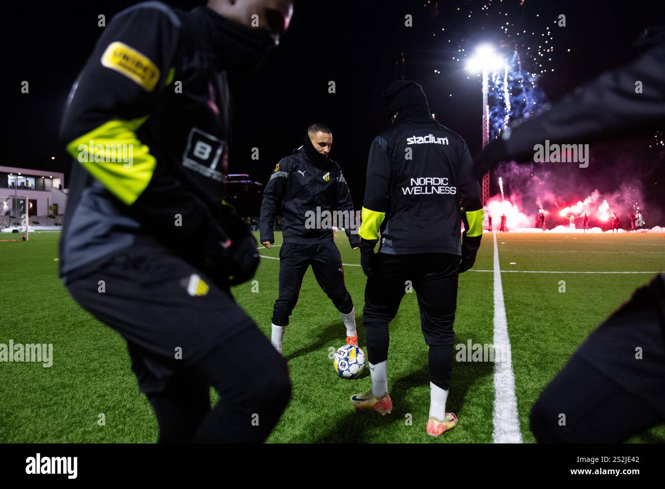 250107 Häckens Ali Youssef under en träning med Häcken den 7 januari ...