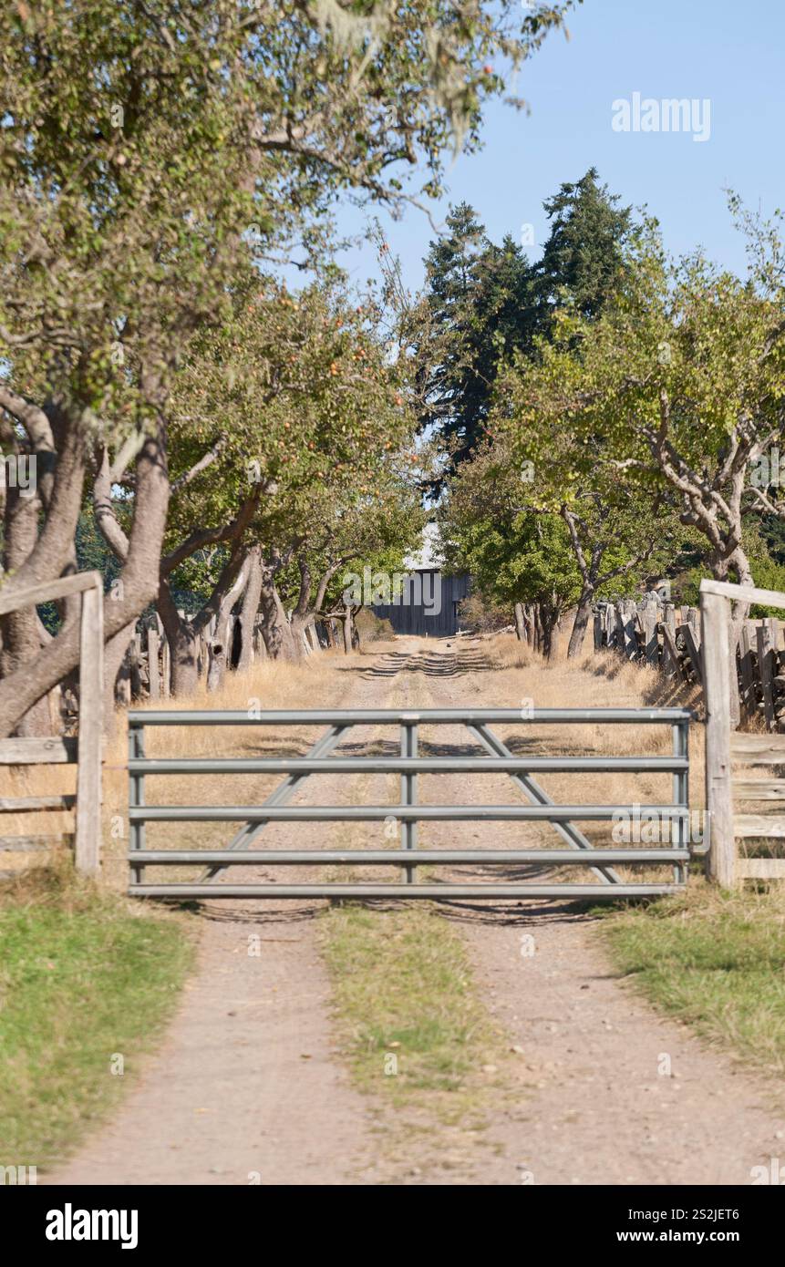 Old gate blocks way hi-res stock photography and images - Alamy