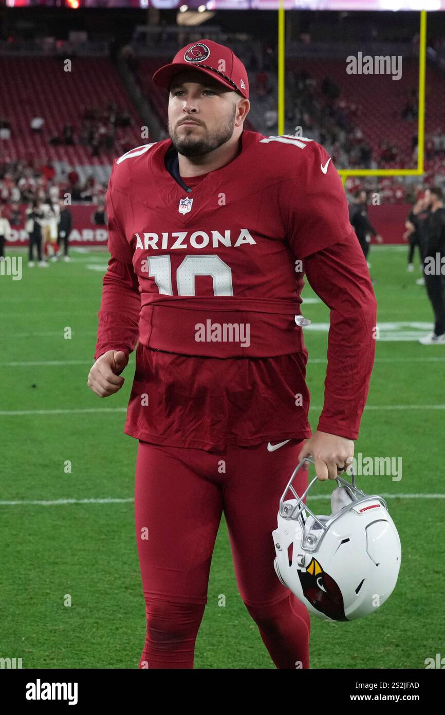 Arizona Cardinals punter Michael Palardy (10) against the San Francisco ...