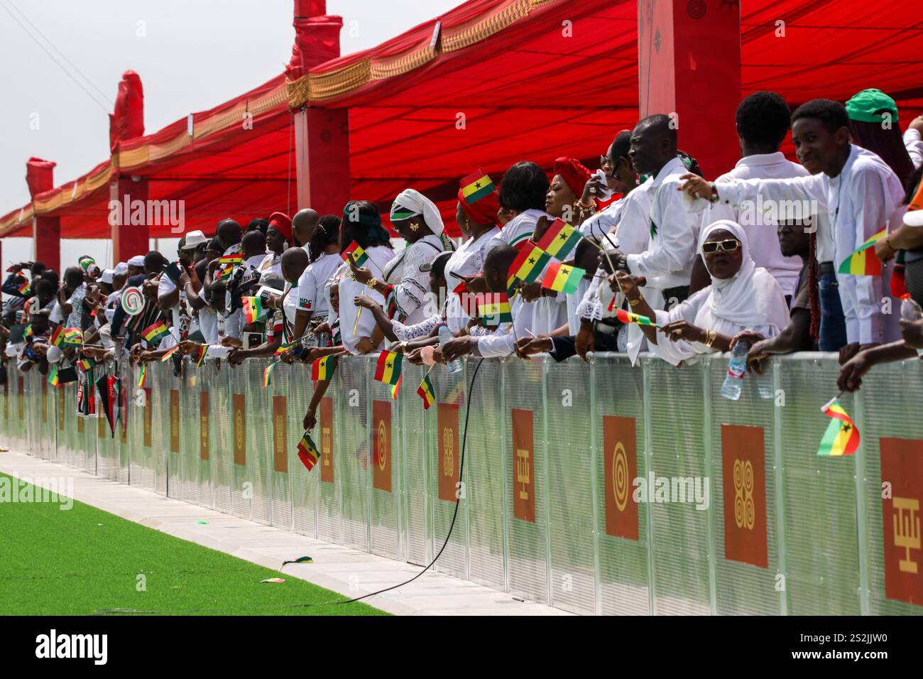 January 7, 2025, Accra, Greater Accra Region, Ghana: People celebrates ...