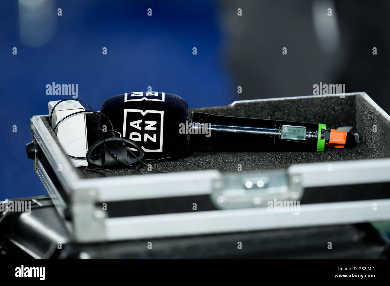 Rome, Italy. 05th Jan, 2025. Microphone of DAZN television during the ...