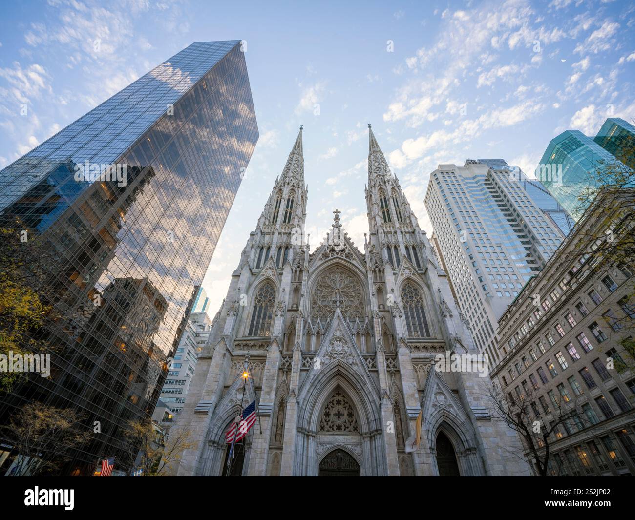St Patricks Cathedral and Atlas Statue Manhattan, New York City New ...