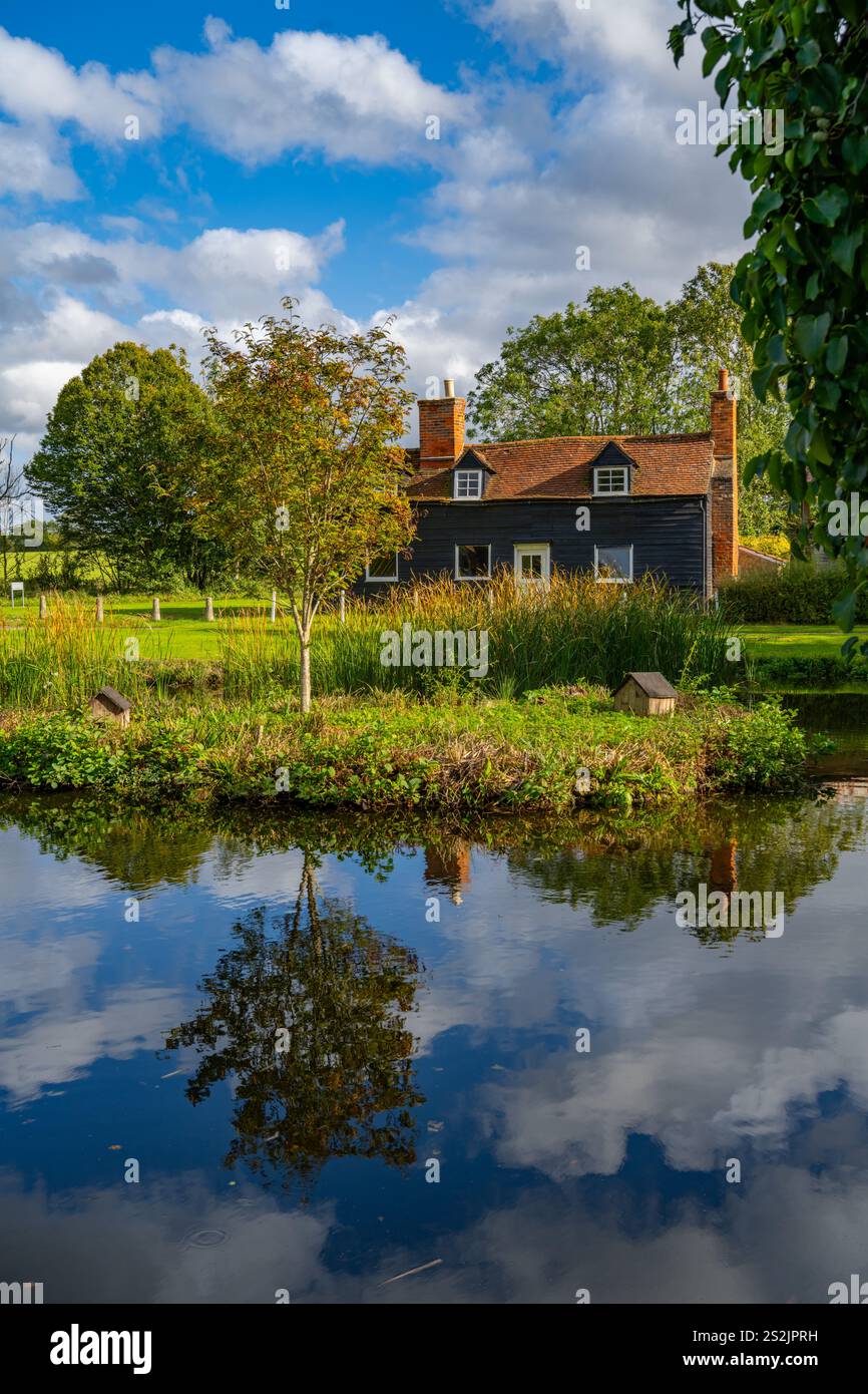 The duck pond Blackmore Essex Stock Photo - Alamy