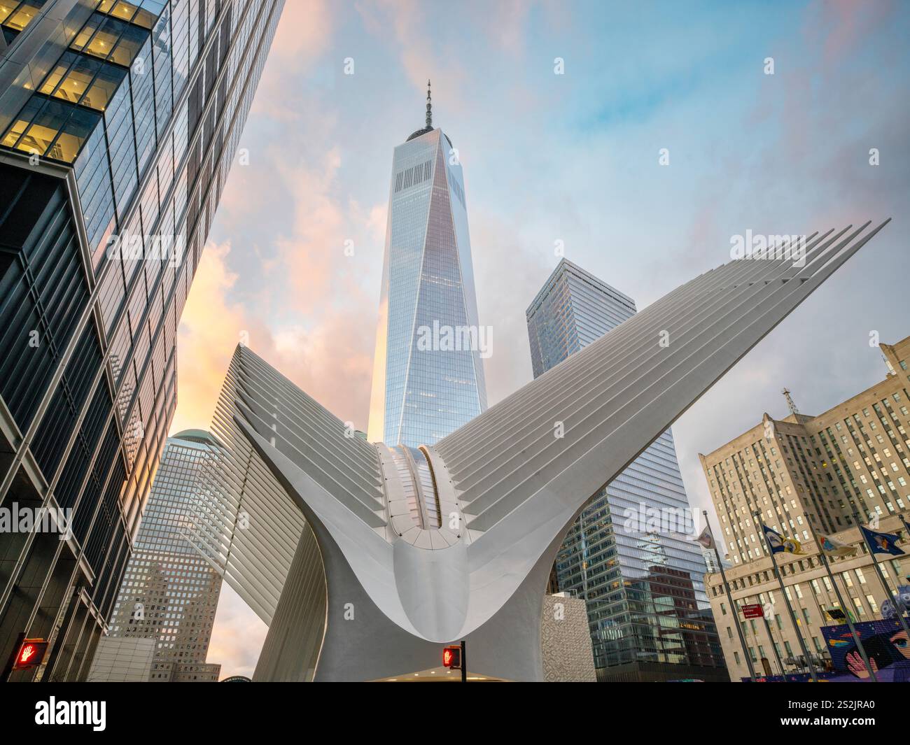 Oculus World Trade Center Station located at the 9/11 Ground Zero ...