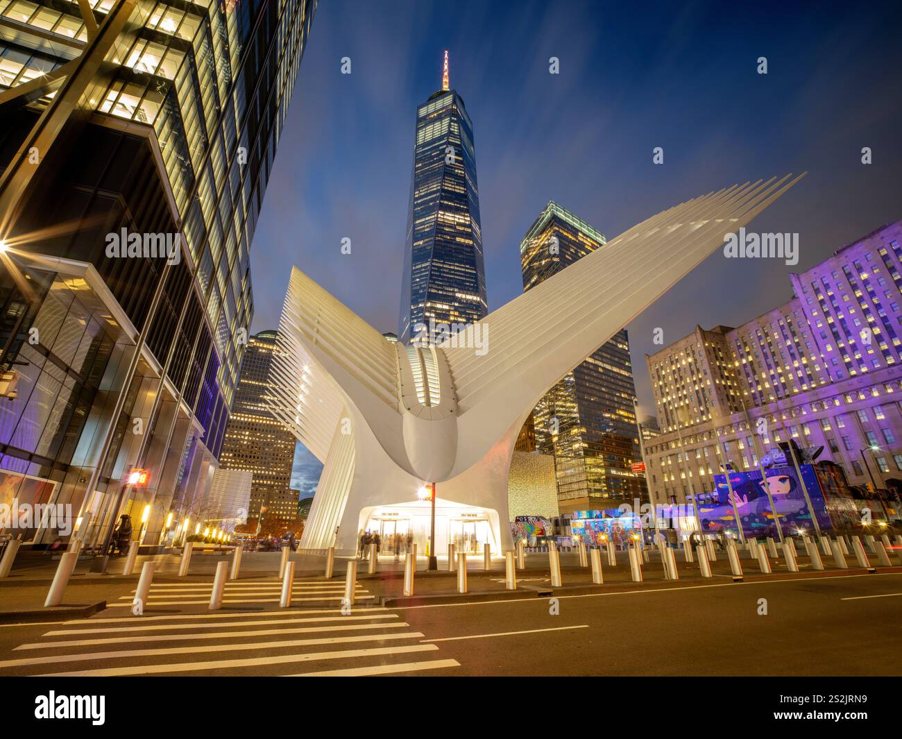 Oculus World Trade Center Station located at the 9/11 Ground Zero ...