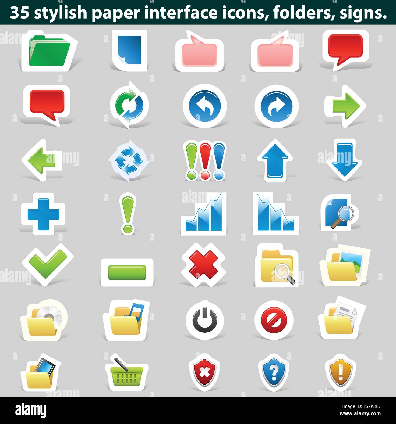 Folders 10 Stock Vector Images - Alamy