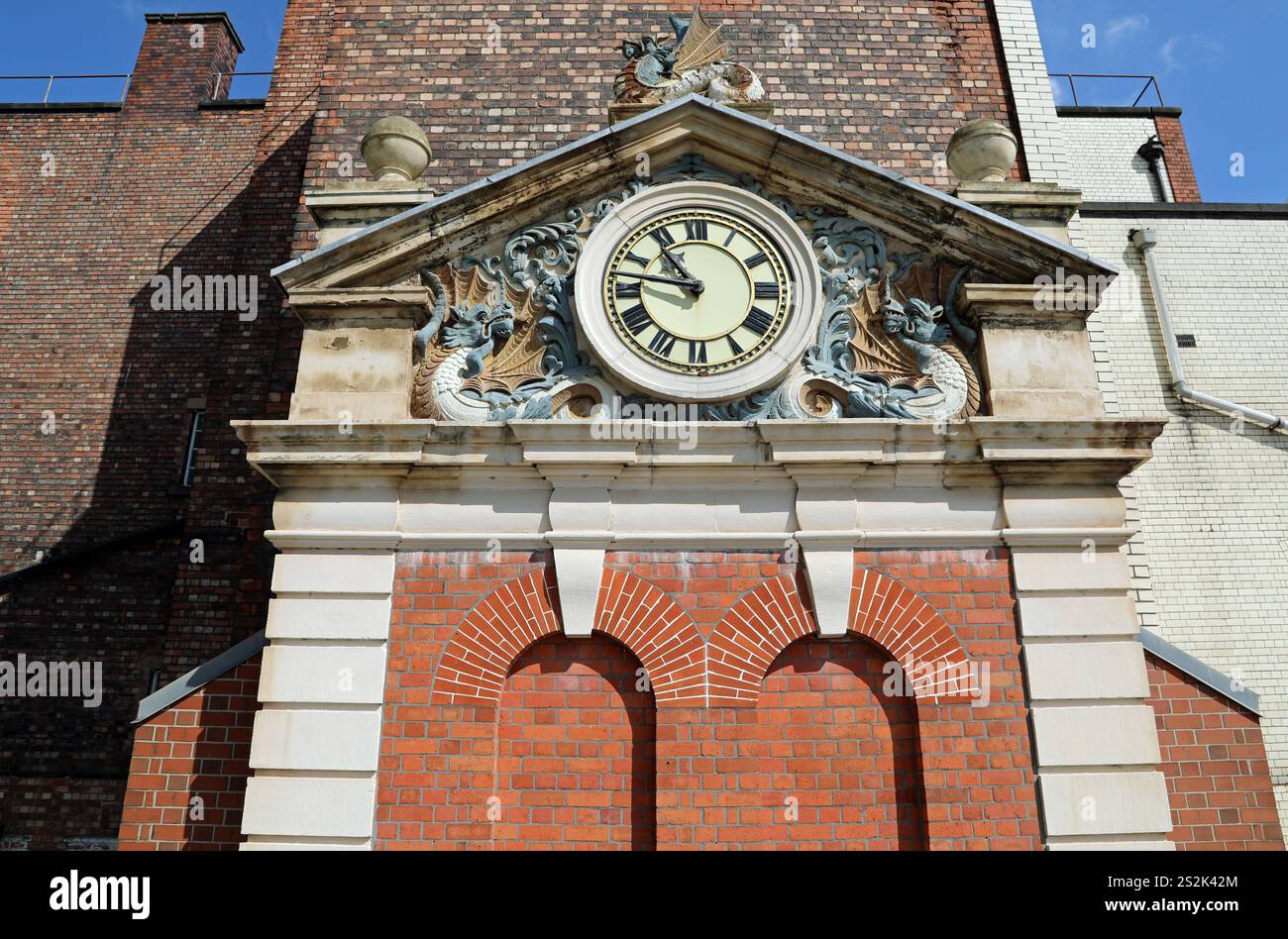 Midland Railway Clock relocated to Wyvern House in the car park of ...