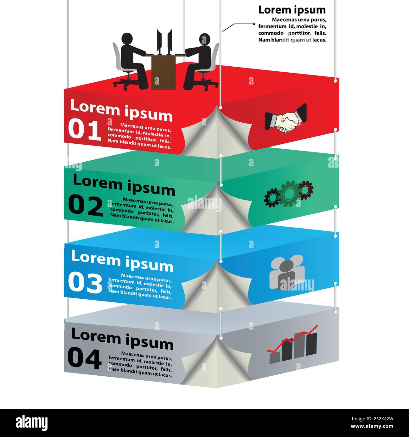 3d overhead platforms with workers for business ideas. Presentations ...