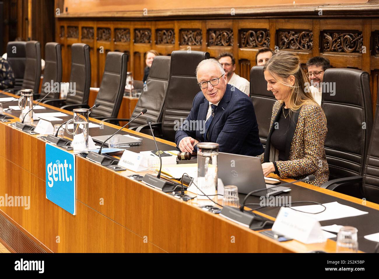 Gent, Belgium. 07th Jan, 2025. Newly appointed Gent's president Rudy ...