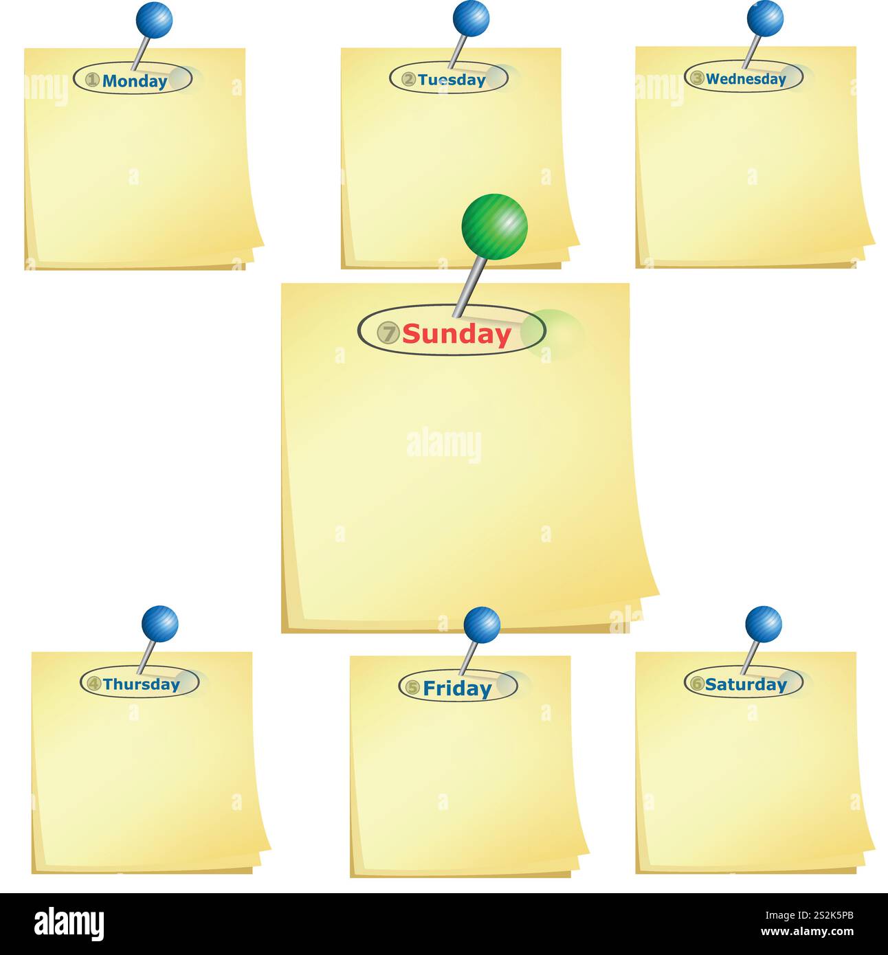 Blank note space element Stock Vector Images - Alamy