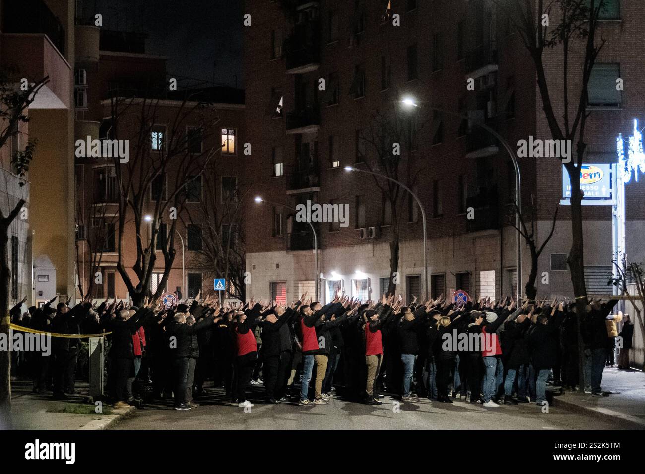 Rome, commemorative ceremony for the victims of the Acca Larentia ...