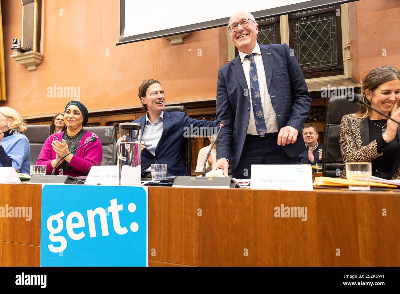Gent, Belgium. 07th Jan, 2025. Gent's president Rudy Coddens pictured ...