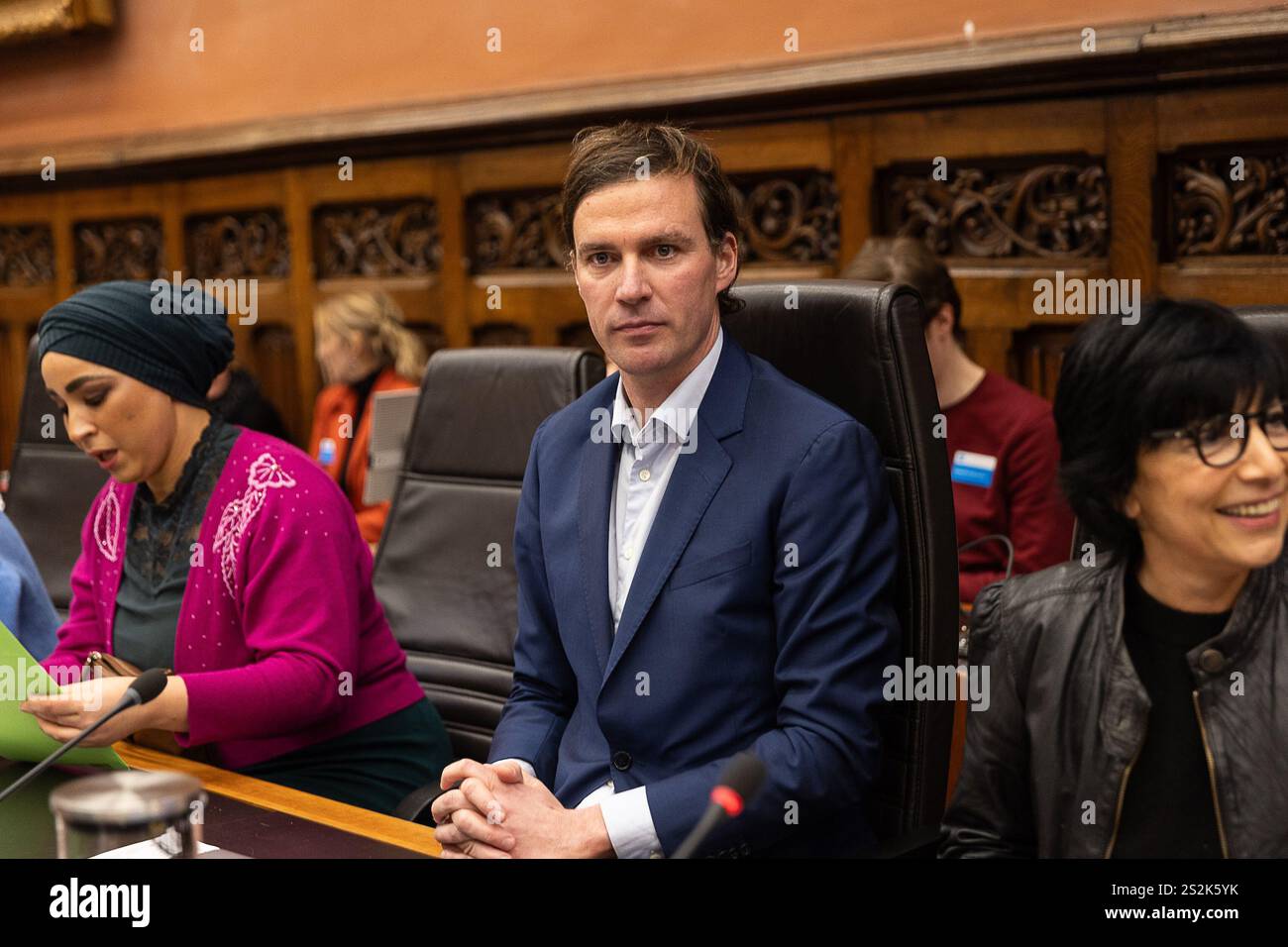 Gent, Belgium. 07th Jan, 2025. Gent Mayor Mathias De Clercq pictured ...