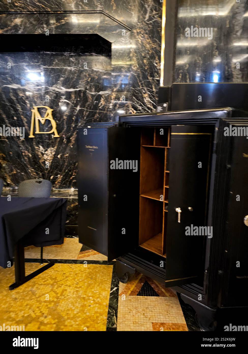 Mexico City, Mexico - Jul 12 2024: Banco de Mexico Museum in the main building of CDMX with the ...