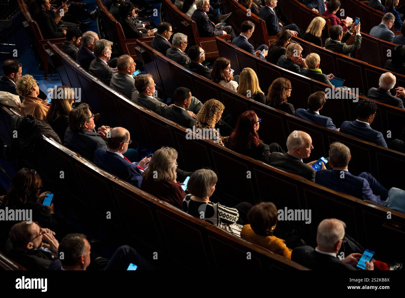 Democratic House Members attend a joint-session Congress meeting to ...