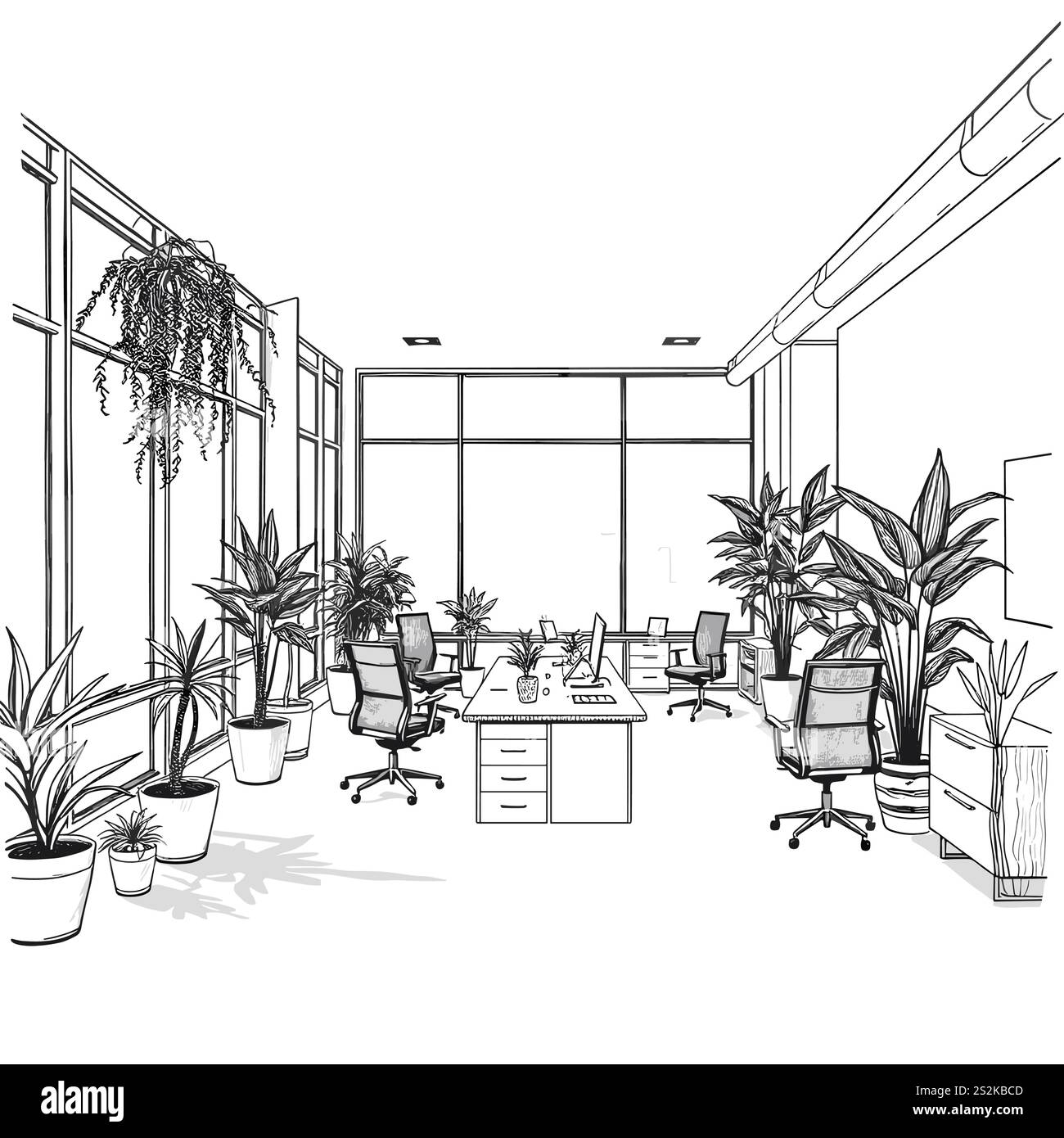 Modern office building large Cut Out Stock Images & Pictures - Alamy