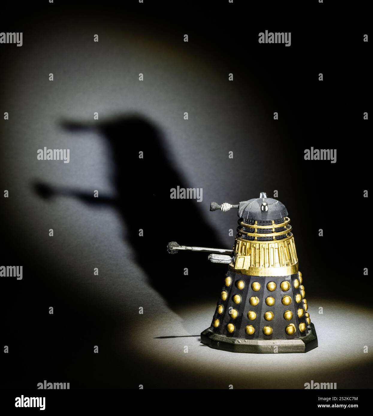 Painting with light - a dalek Stock Photo - Alamy