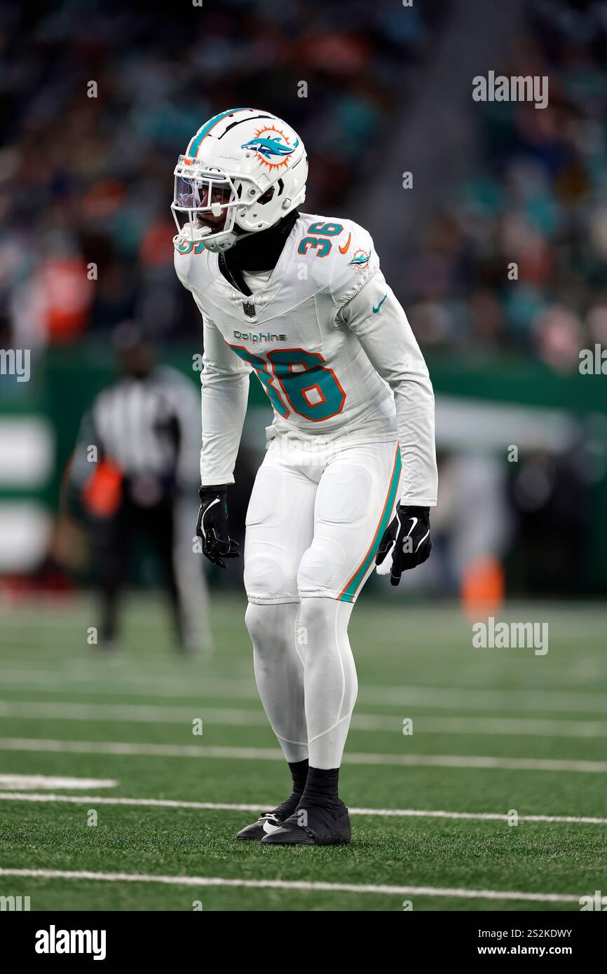 Miami Dolphins cornerback Storm Duck (36) defends during an NFL ...