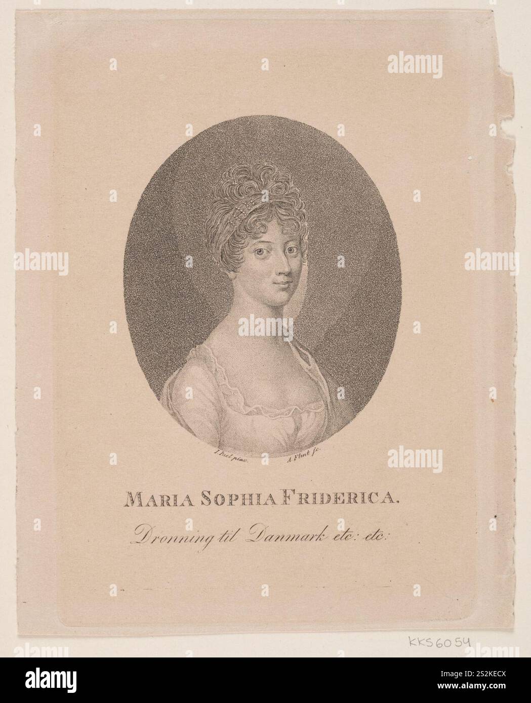 Andreas Flint, Maria Sophia Fredericia, dronning til Danmark Stock ...