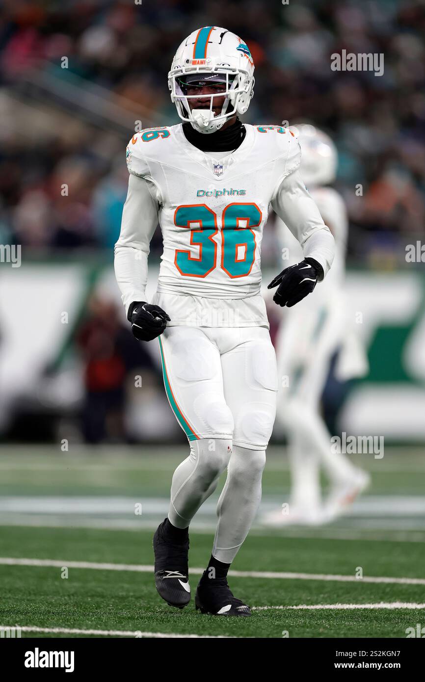 Miami Dolphins cornerback Storm Duck (36) defends during an NFL ...