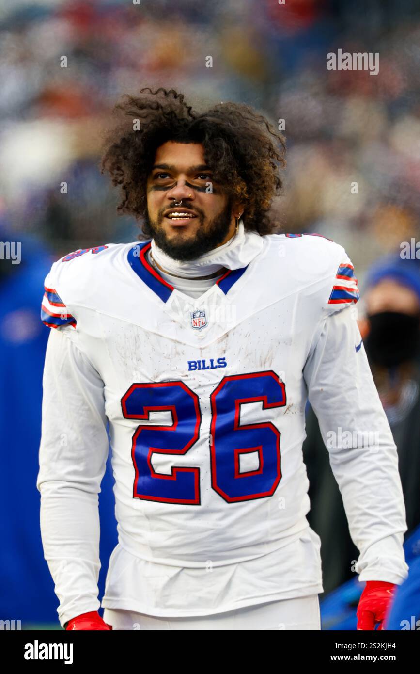 Buffalo Bills running back Ty Johnson (26) reacts during the second ...