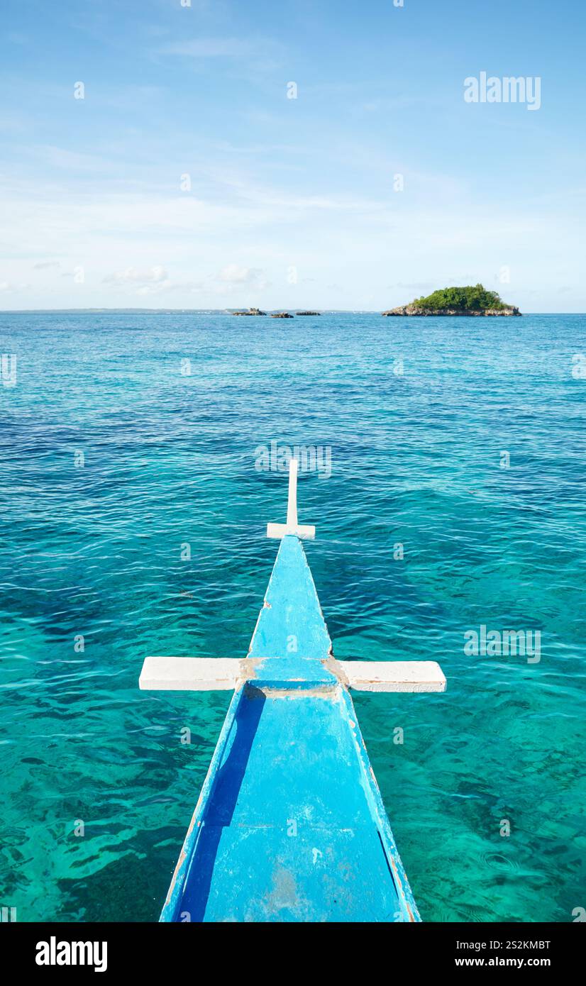 The bow of a bangka boat, travel concept, Philippines Stock Photo - Alamy