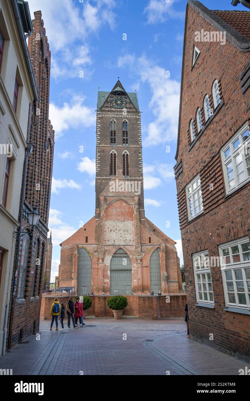 St.-Marien-Kirchturm, St.-Marien-Kirchhof, Altstadt, Wismar ...
