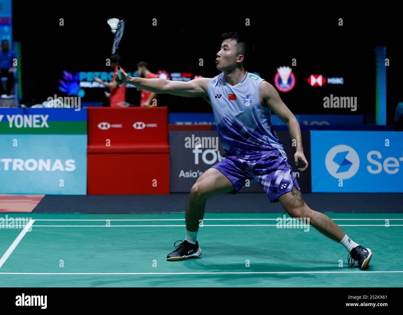 Kuala Lumpur, Malaysia. 07th Jan, 2025. Lu Guang Zu of China plays ...