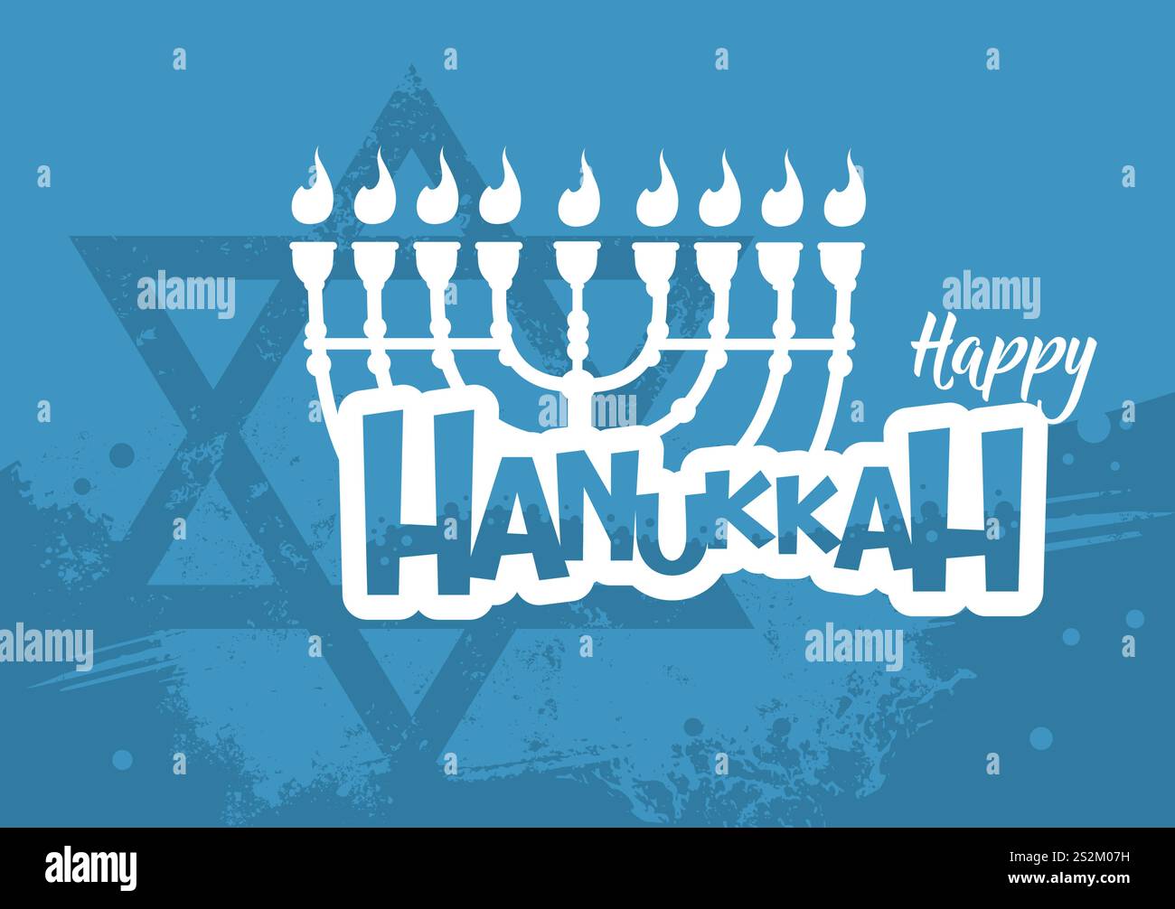 Happy Hanukkah banner, card , vector illustration Stock Vector Image ...