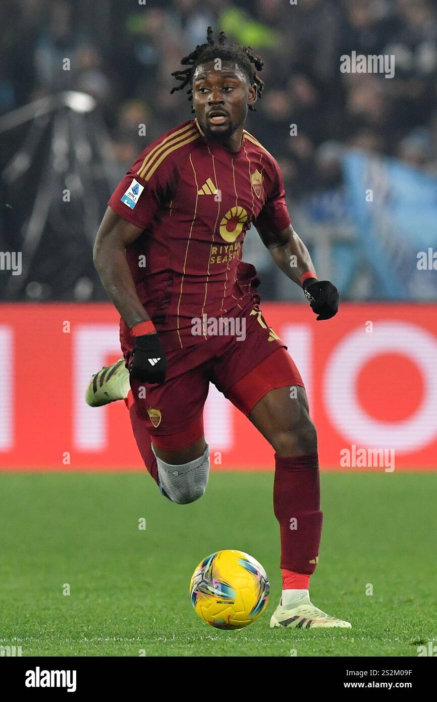Rome, Lazio. 05th Jan, 2025. Manu Kone of AS Roma during the Serie A ...