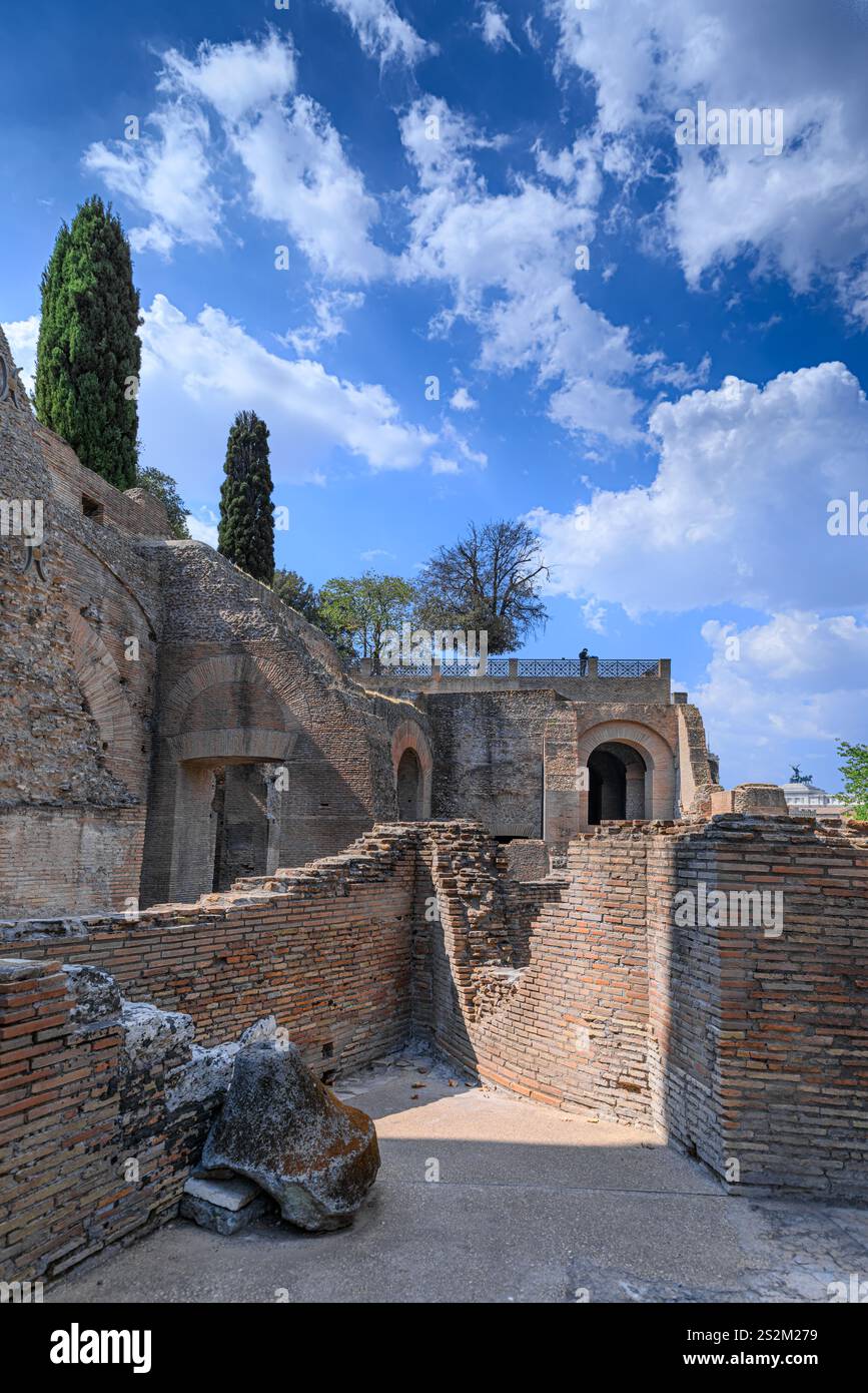 Remains of the Domus Tiberiana on the Palatine Hill in Rome, Italy ...
